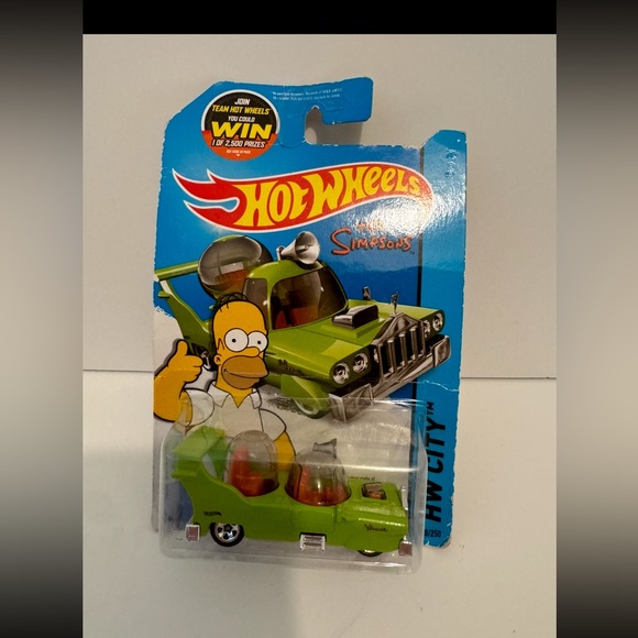Hot Wheels | Toys | Hot Wheels The Simpsons The Homer Car Green Hw City ...